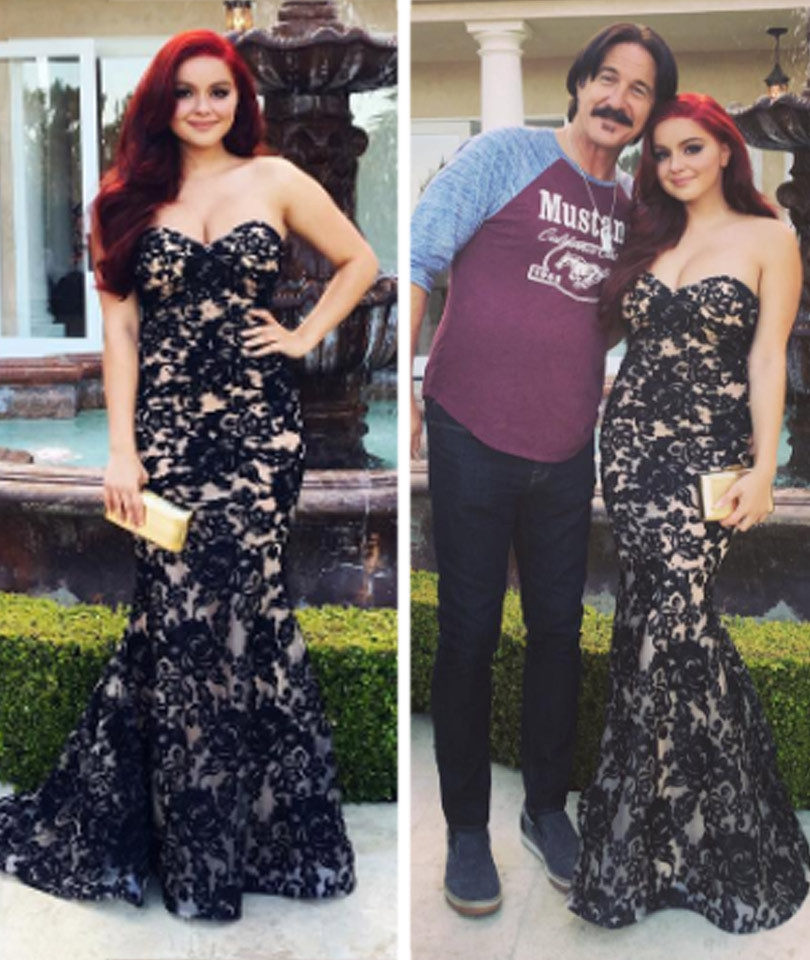 Ariel Winter Stuns At Her Senior Prom See Her Gorgeous Lace Gown